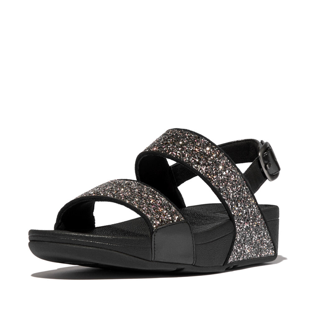 FitFlop LULU Multi-Tonal Glitter Back-Strap Sandals - Black Multi (JE4-C55) | FitFlop Singapore