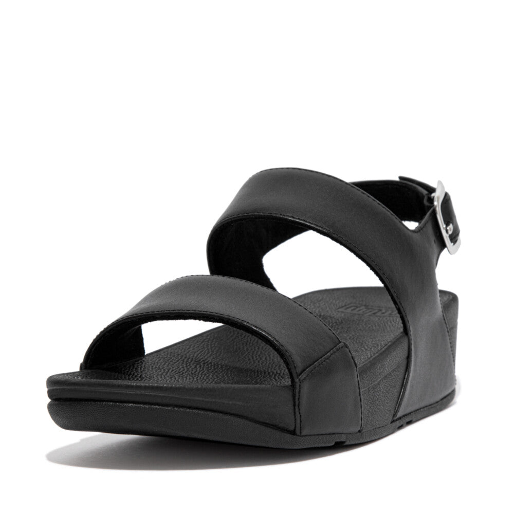 LULU Leather Back-Strap Sandals - All Black (EU4-090) | FitFlop Singapore