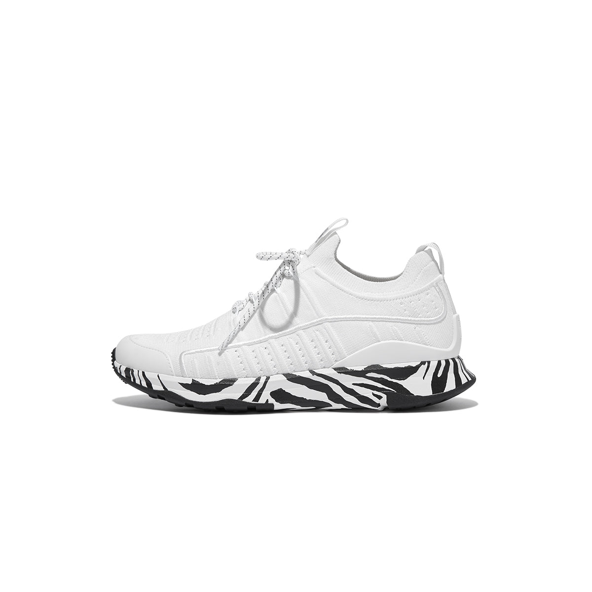 VITAMIN FF Zebra-Sole Knit Sports Trainers - Urban White Mix (FH1-646 ...