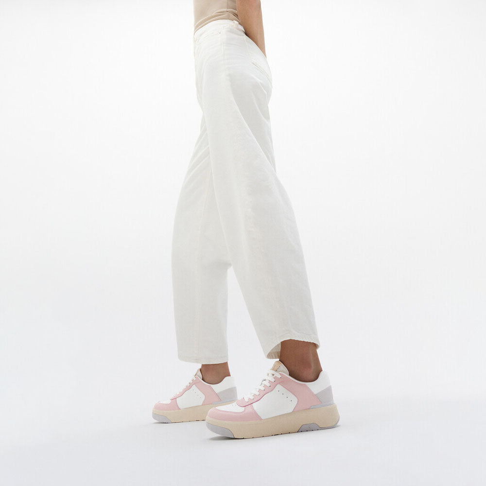 FitFlop RALLY EVO Leather Sneakers - Clay Pink Mix (HE5-C39) | FitFlop ...