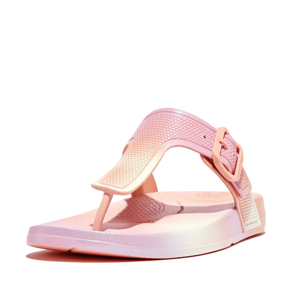 IQUSHION Iridescent Adjustable Buckle Flip-Flops – FitFlop Singapore