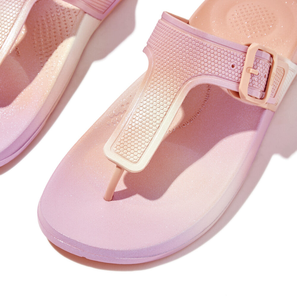 IQUSHION Iridescent Adjustable Buckle Flip-Flops – FitFlop Singapore