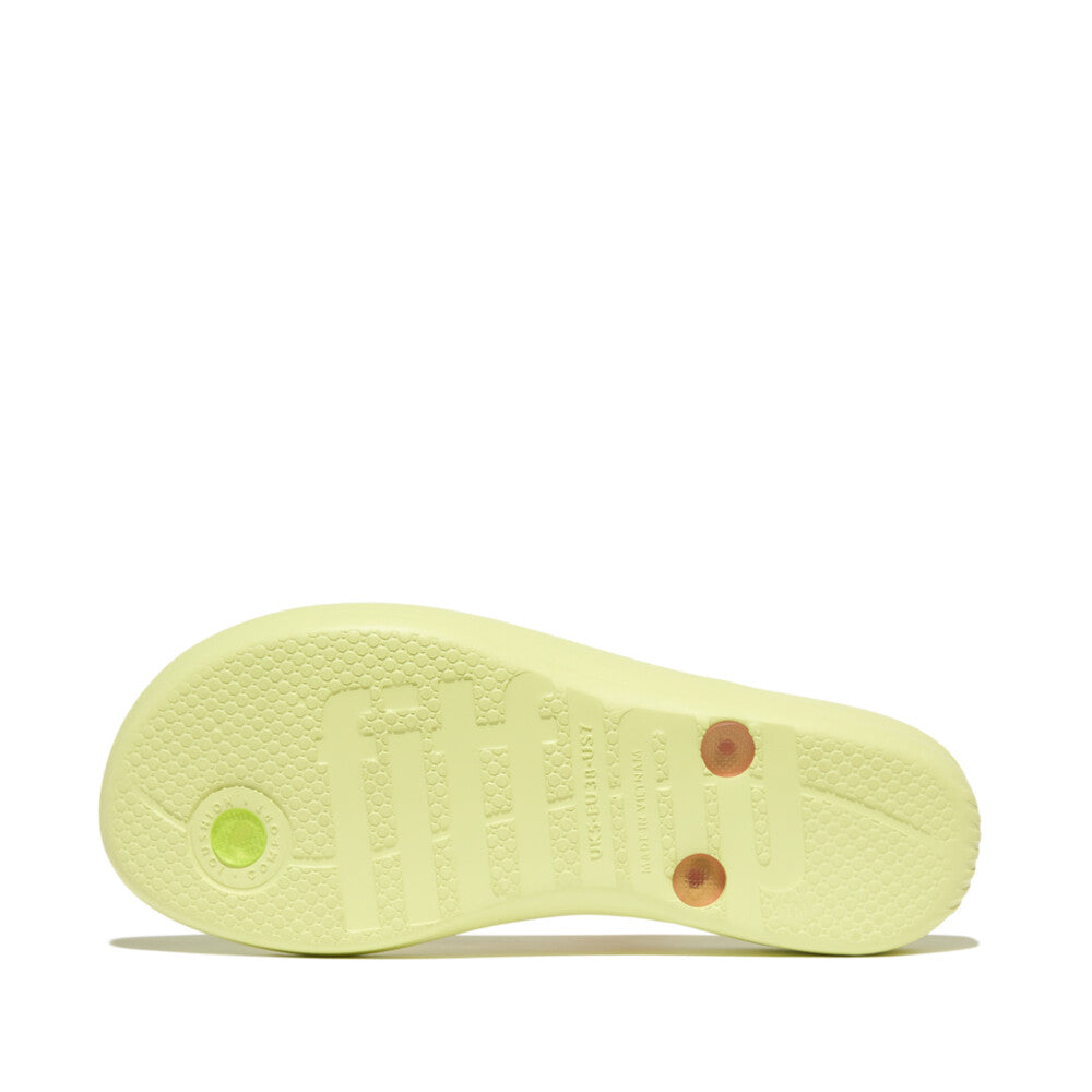 FitFlop IQUSHION Ombre Transparent Ergonomic Flip-Flops - Lime (IJ6-B73 ...