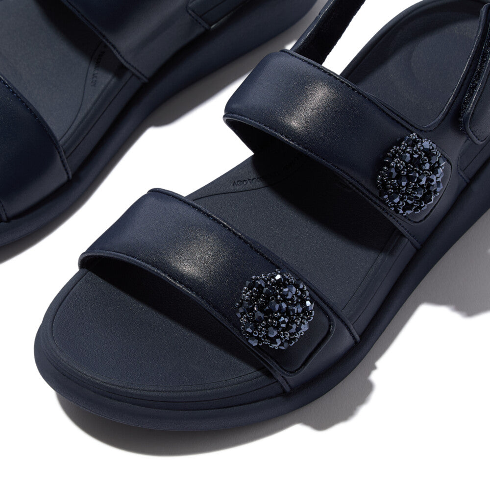 FitFlop F-MODE GO Beadie-Button Adjustable Back-Straps Sandals ...