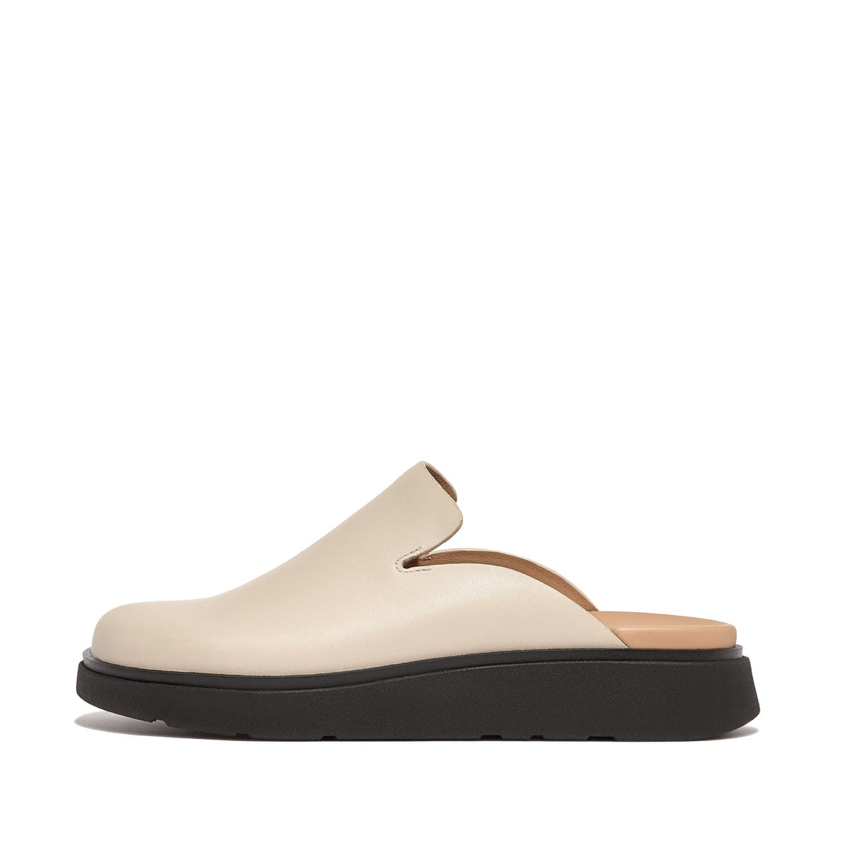 GEN-FF Women's Leather Mules - Stone Beige Mix (GK7-A48) | FitFlop ...