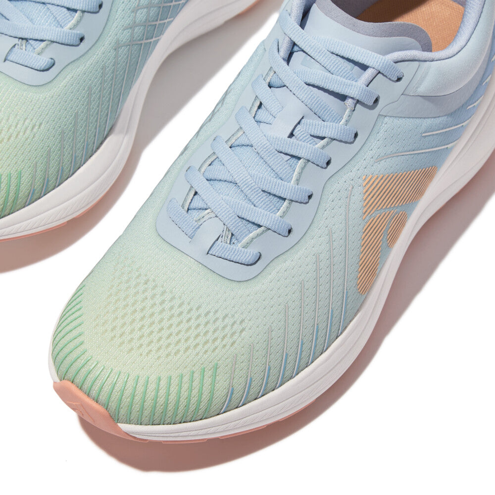 FFRUNNER Ombre-Edition Mesh Running Trainers - Skywash Blue/Sagebrush ...