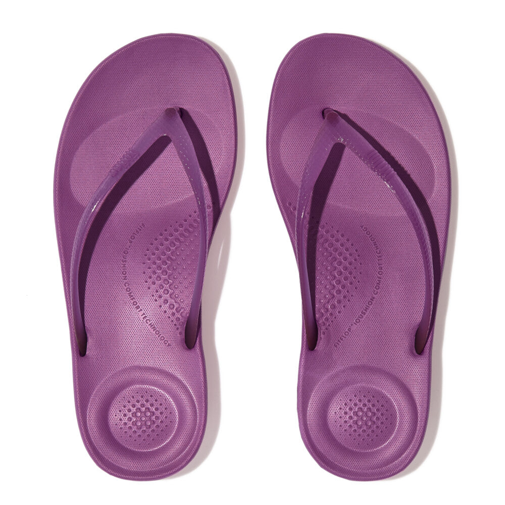 IQUSHION Transparent Flip-Flops - Miami Violet (ER1-A29) | FitFlop ...
