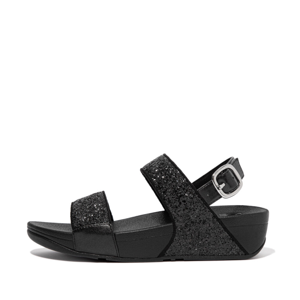 LULU Glitter Back-Strap Sandals - Black Glitter (ET2-339) | FitFlop ...