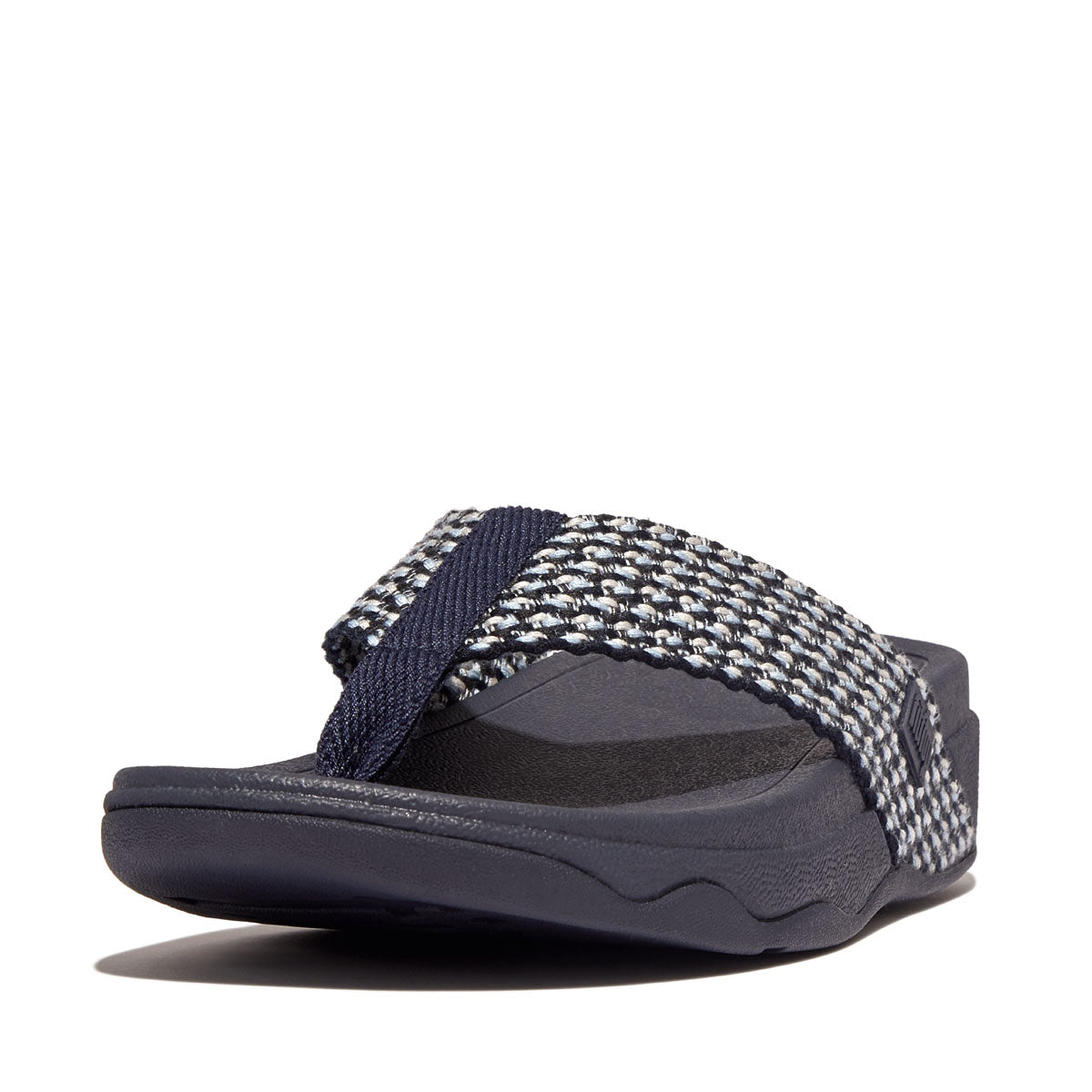 SURFA Multi-Tone Webbing Toe-Post Sandals - Midnight Navy (HH2-399) | FitFlop Singapore